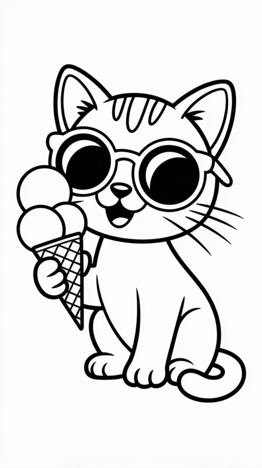 Adorable Kitten Coloring Pages – Cute & Creative Fun for Kids and Cat ...