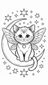 Adorable Kitten Coloring Pages – Cute & Creative Fun for Kids and Cat ...