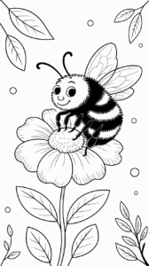 🐝 Bee Coloring Pages – Fun & Educational Printables for Kids - Craft ...